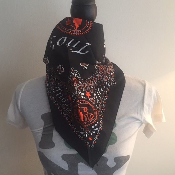 Accessories | New Titos Vodka Black Orange Bandana | Poshmark
